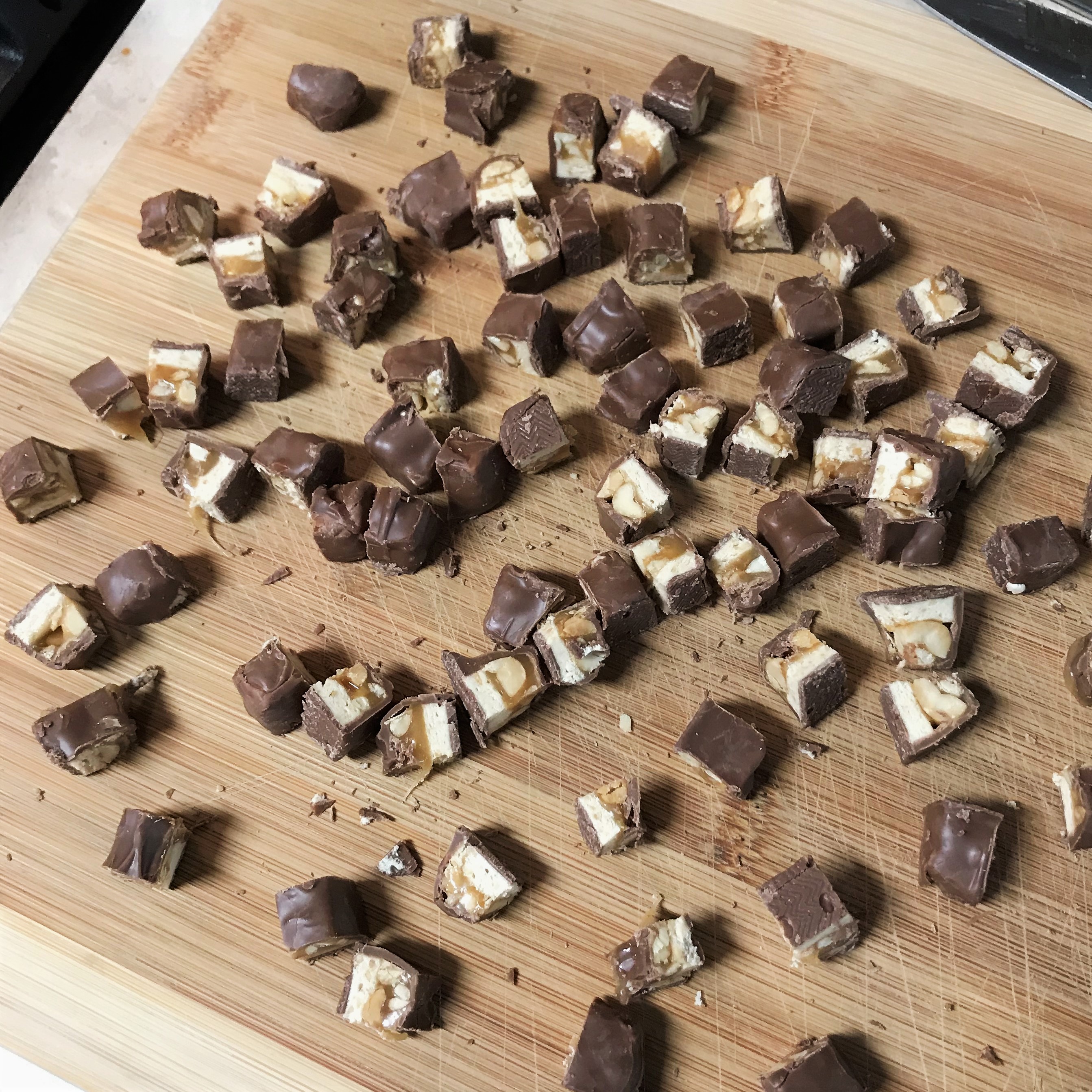 Leftover Snickers Brownies with Sea Salt | Comfort du Jour