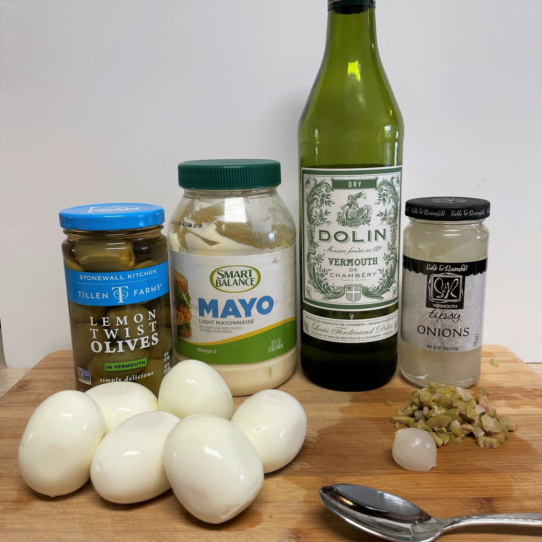 Dirty Martini Deviled Eggs | Comfort du Jour