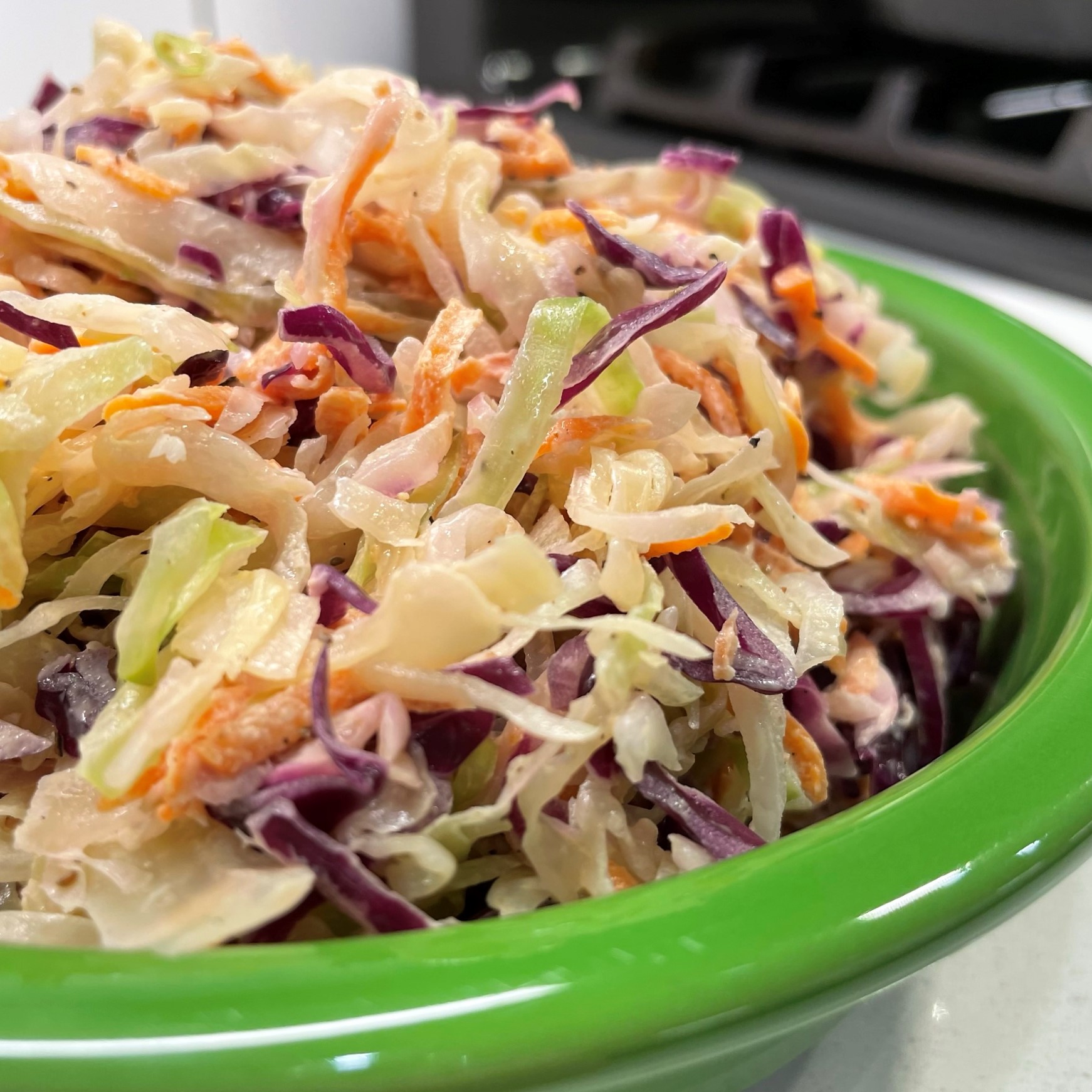 Creamy, Crunchy Dijon Cole Slaw | Comfort du Jour