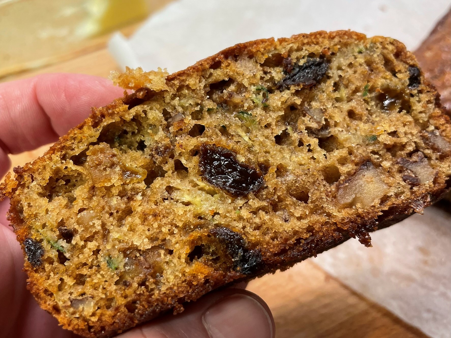 Healthy-ish Zucchini Bread with Drunken Raisins | Comfort du Jour