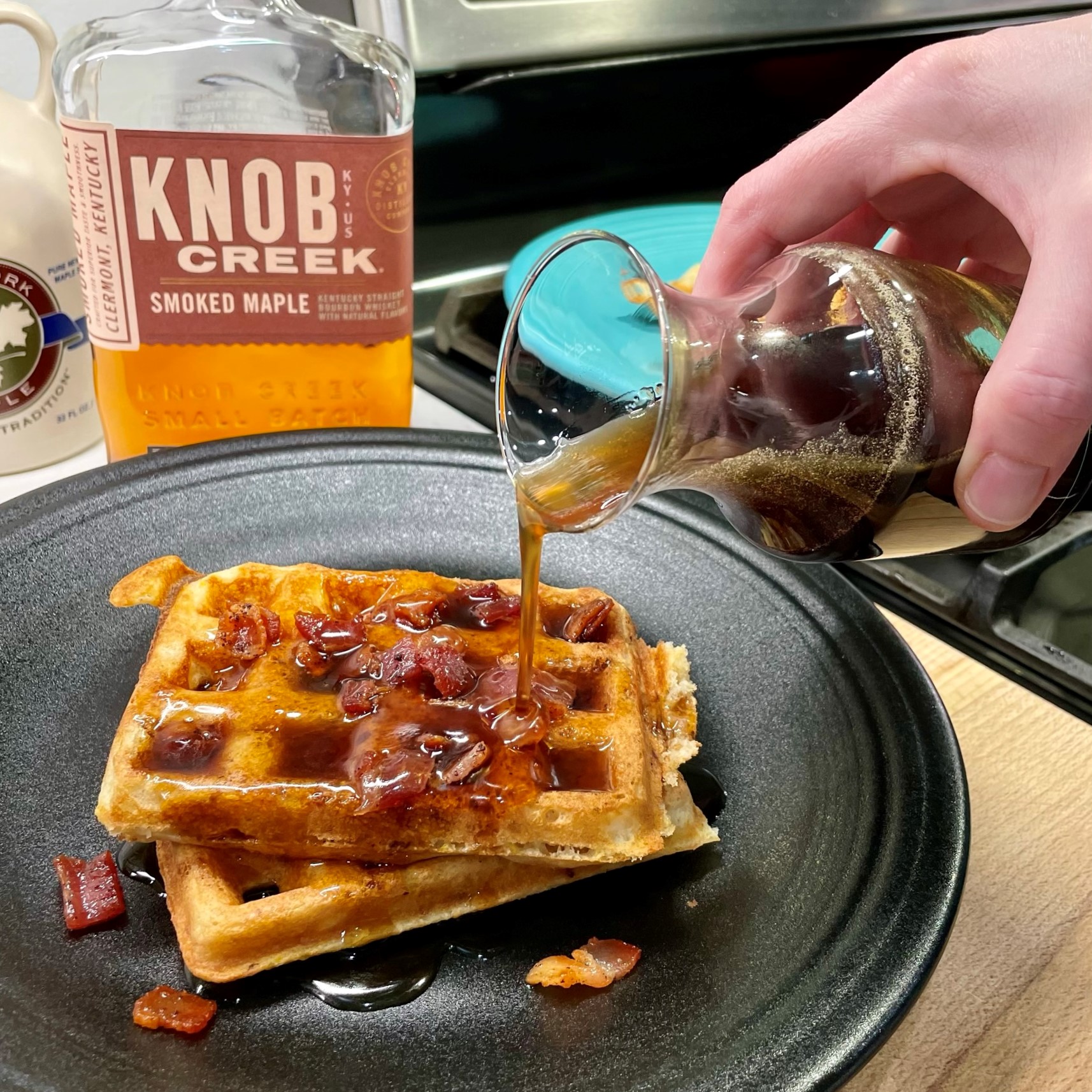 Bacon & Bourbon Waffles | Comfort du Jour